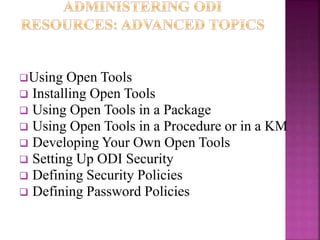 Oracle data integrator (odi) online training | PPTX