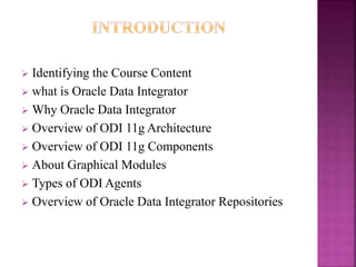 Oracle data integrator (odi) online training | PPTX