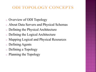 Oracle data integrator (odi) online training | PPTX