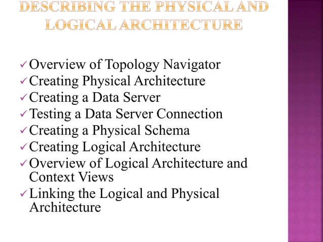 Oracle data integrator (odi) online training | PPTX