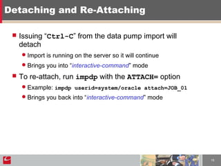 Oracle data pump | PPT