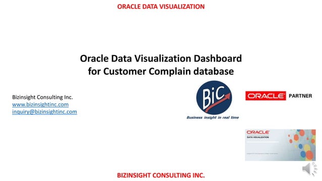 Oracle data Visualization(Components) | PPTX | Databases | Computer Software and Applications