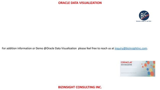 Oracle data Visualization(Components) | PPTX | Databases | Computer Software and Applications