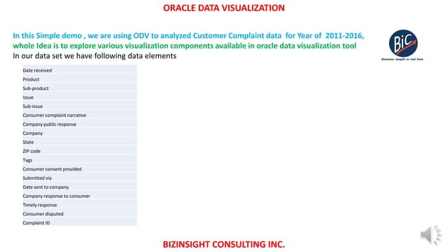 Oracle data Visualization(Components) | PPTX | Databases | Computer Software and Applications