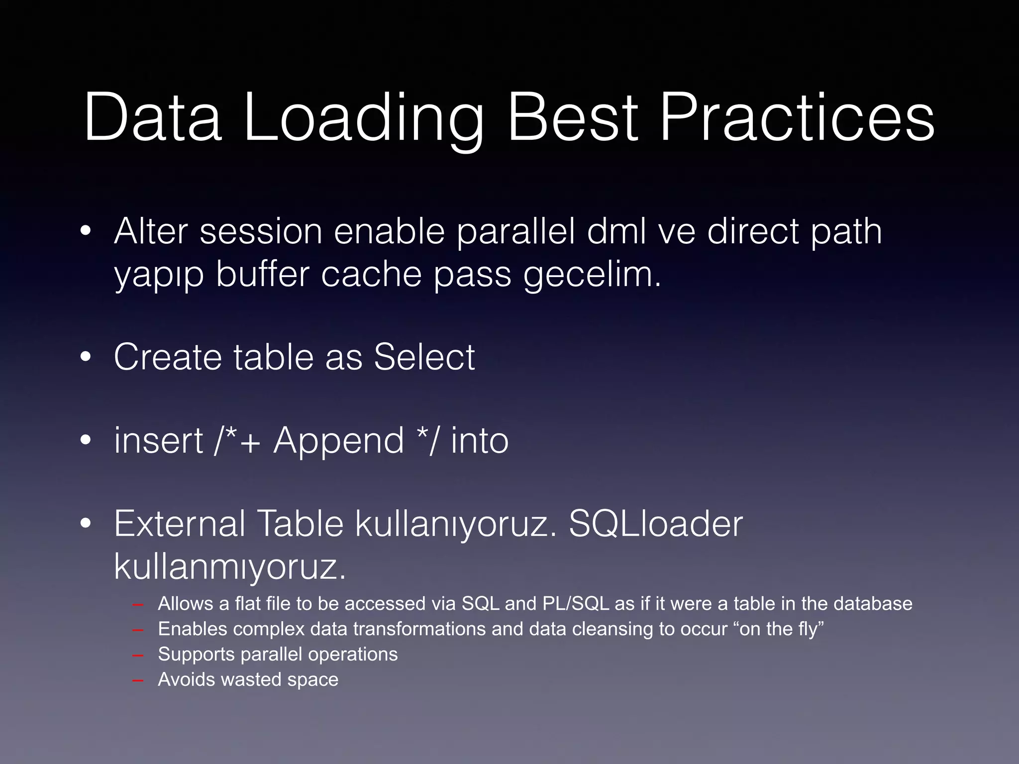 Oracle Database & Oracle Datawarehouse Best Practices | PDF