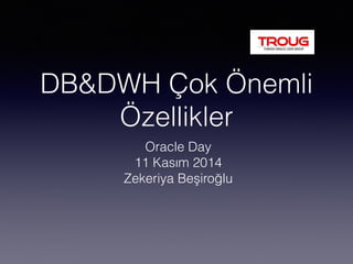 Oracle Database & Oracle Datawarehouse Best Practices | PDF