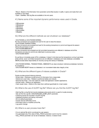 Oracle dba | PDF