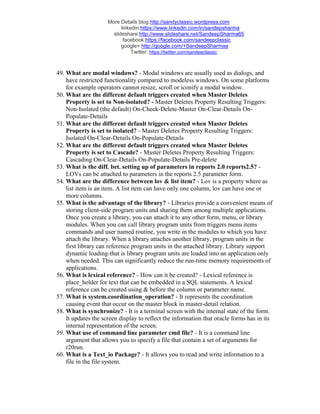 153 Oracle dba interview questions | PDF