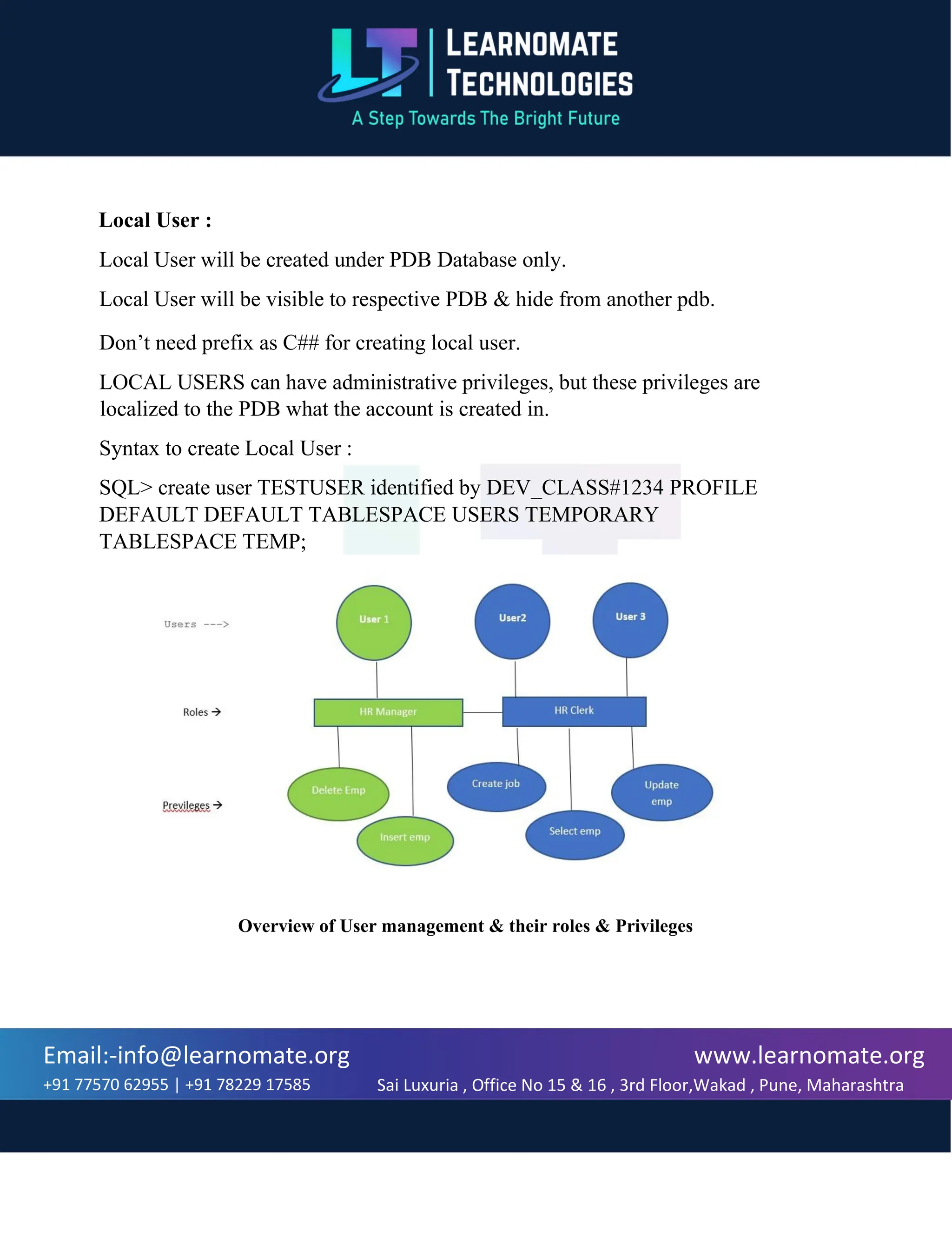 Oracle Dba Notes Learnomate Technologies Pdf