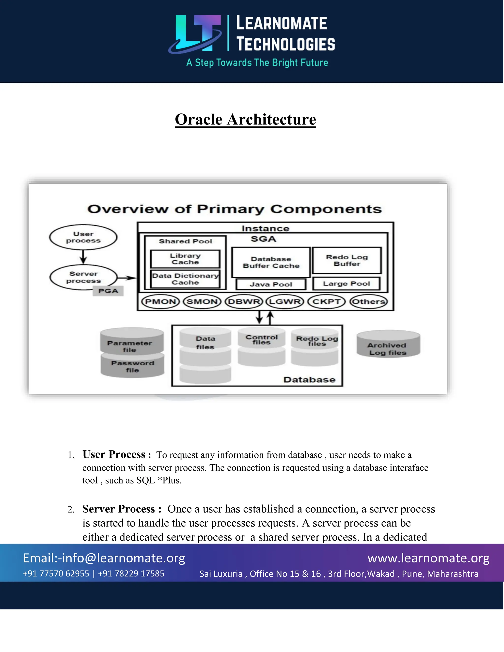 Oracle Dba Notes Learnomate Technologies Pdf