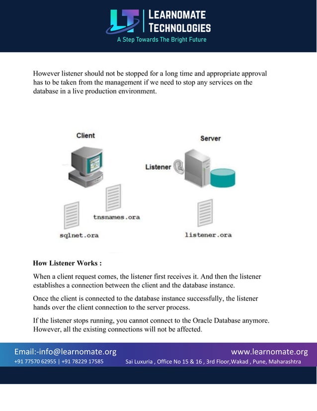 Oracle Dba Notes Learnomate Technologies Pdf