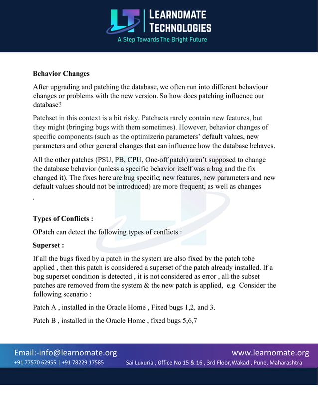 Oracle DBA Notes learnomate technologies | PDF | Databases | Computer ...