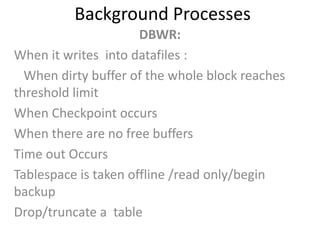 Oracle dba training | PPTX