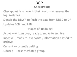 Oracle dba training | PPTX