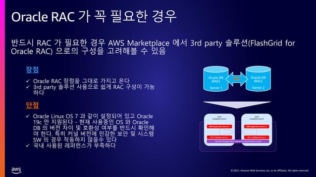 Oracle Db를 Aws로 이관하는 방법들 서호석 클라우드 사업부컨설팅팀 이사 영우디지탈 Aws Summit Seoul 2021 Pdf