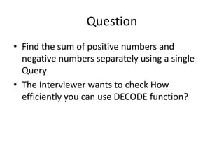 Oracle decode | PPT