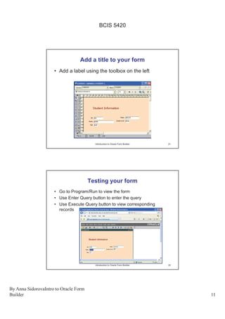 Oracledevelopertutorialapr10 w o_designer | PDF