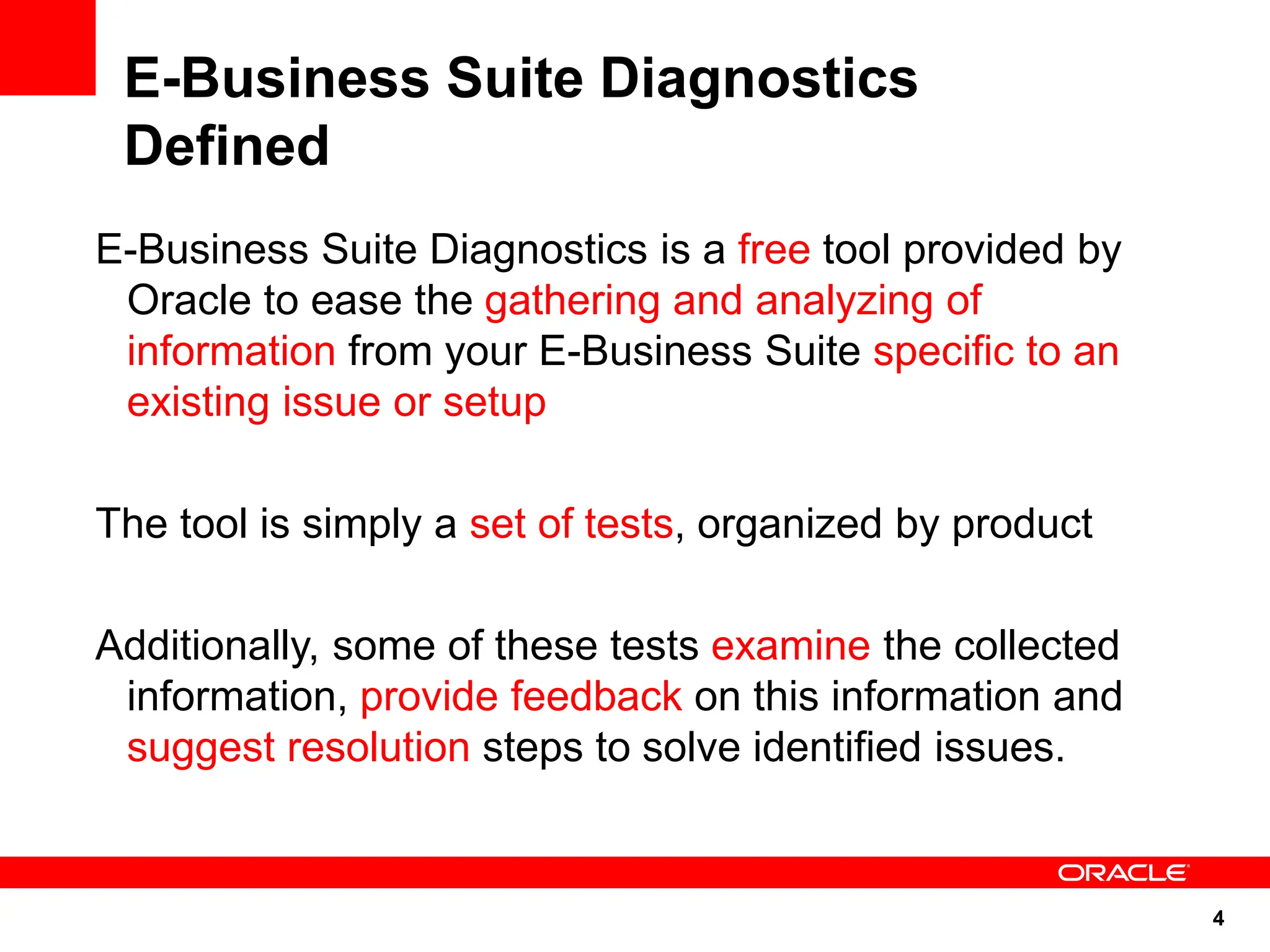 Oracle Diagnostics | PPT Oracle Diagnostics | PPT