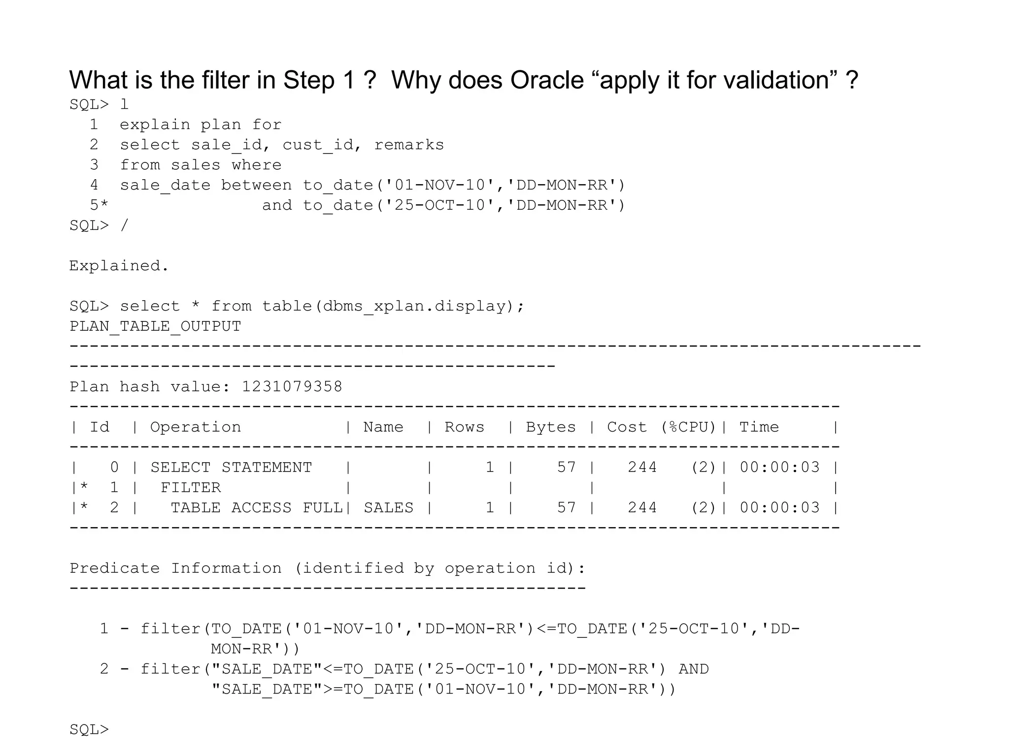 Oracle Diagnostics : Explain Plans (Simple) | PDF
