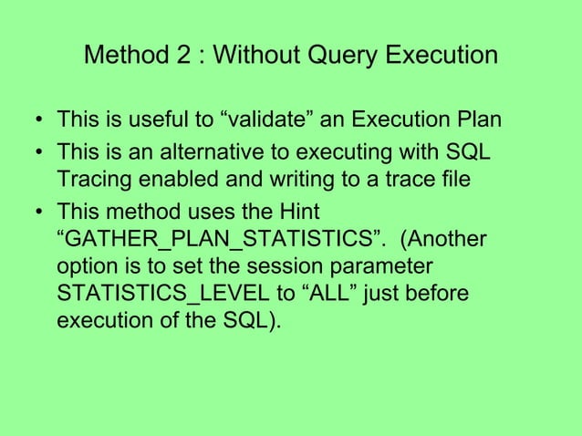Oracle Diagnostics : Explain Plans (Simple) | PDF