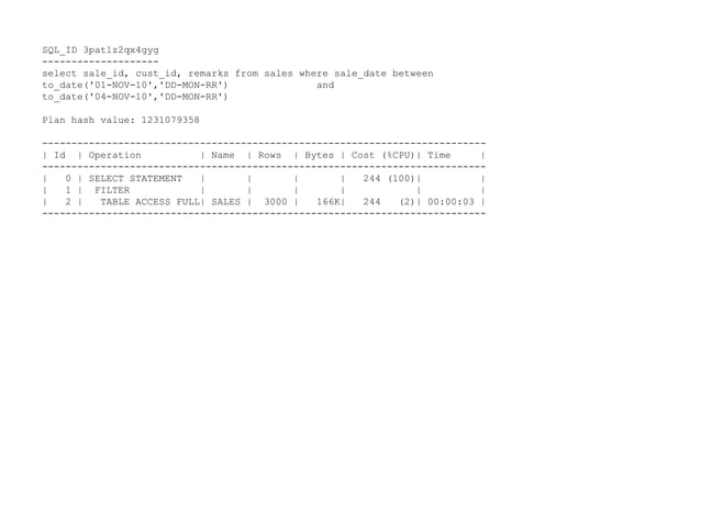 Oracle Diagnostics : Explain Plans (Simple) | PDF
