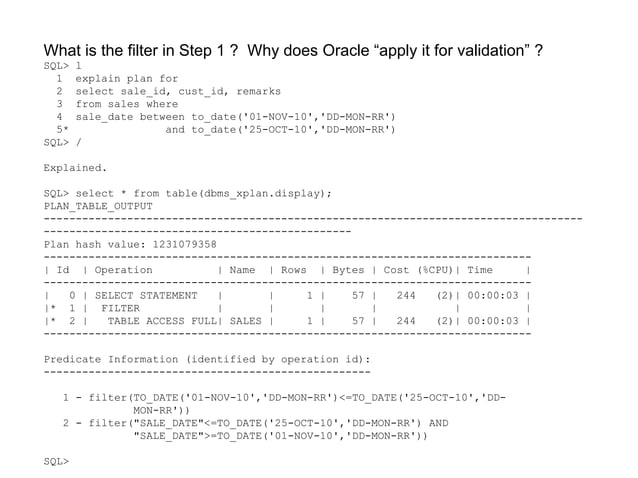 Oracle Diagnostics Explain Plans Simple Ppt