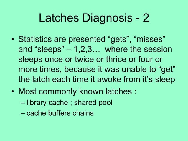 Oracle Diagnostics Latches And Enqueues Pdf Databases Computer