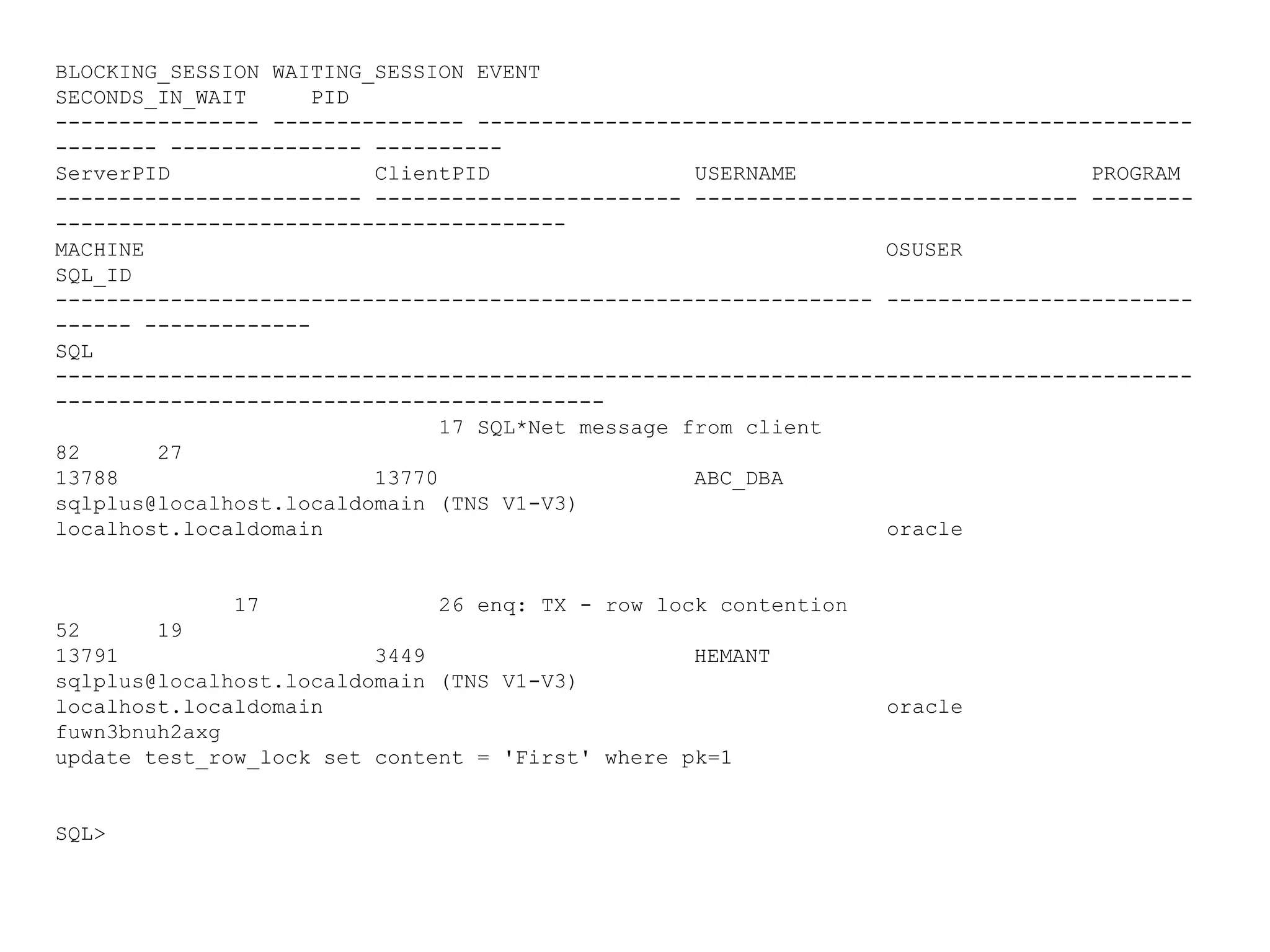 Oracle Diagnostics Locks And Lock Trees Ppt