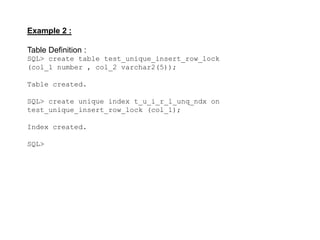 Oracle Diagnostics : Locks and Lock Trees | PDF