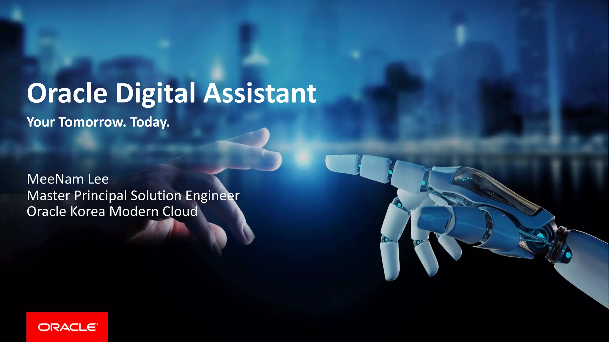 Oracle Digital Assistant 소개 | PDF