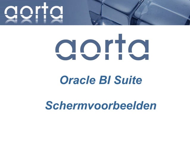 Oracle Discoverer To Obiee Migration By Aorta Ppt