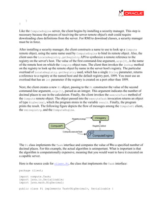 Oracle docs rmi applications | DOCX | Programming Languages | Computing