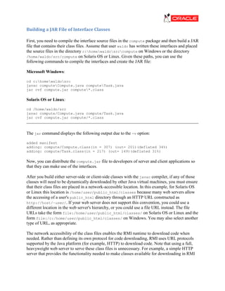 Oracle docs rmi applications | DOCX | Programming Languages | Computing