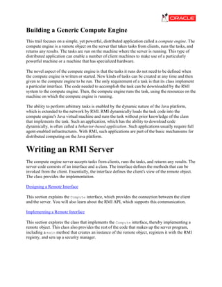 Oracle docs rmi applications | DOCX | Programming Languages | Computing