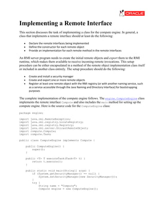 Oracle docs rmi applications | DOCX | Programming Languages | Computing