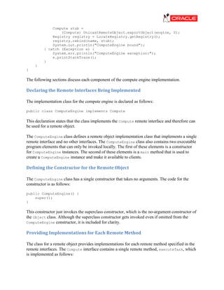 Oracle docs rmi applications | DOCX | Programming Languages | Computing