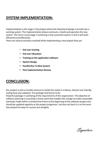 Library Management System using oracle database | PDF