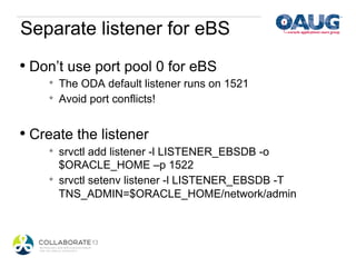 Running E-Business Suite Database on Oracle Database Appliance | PDF