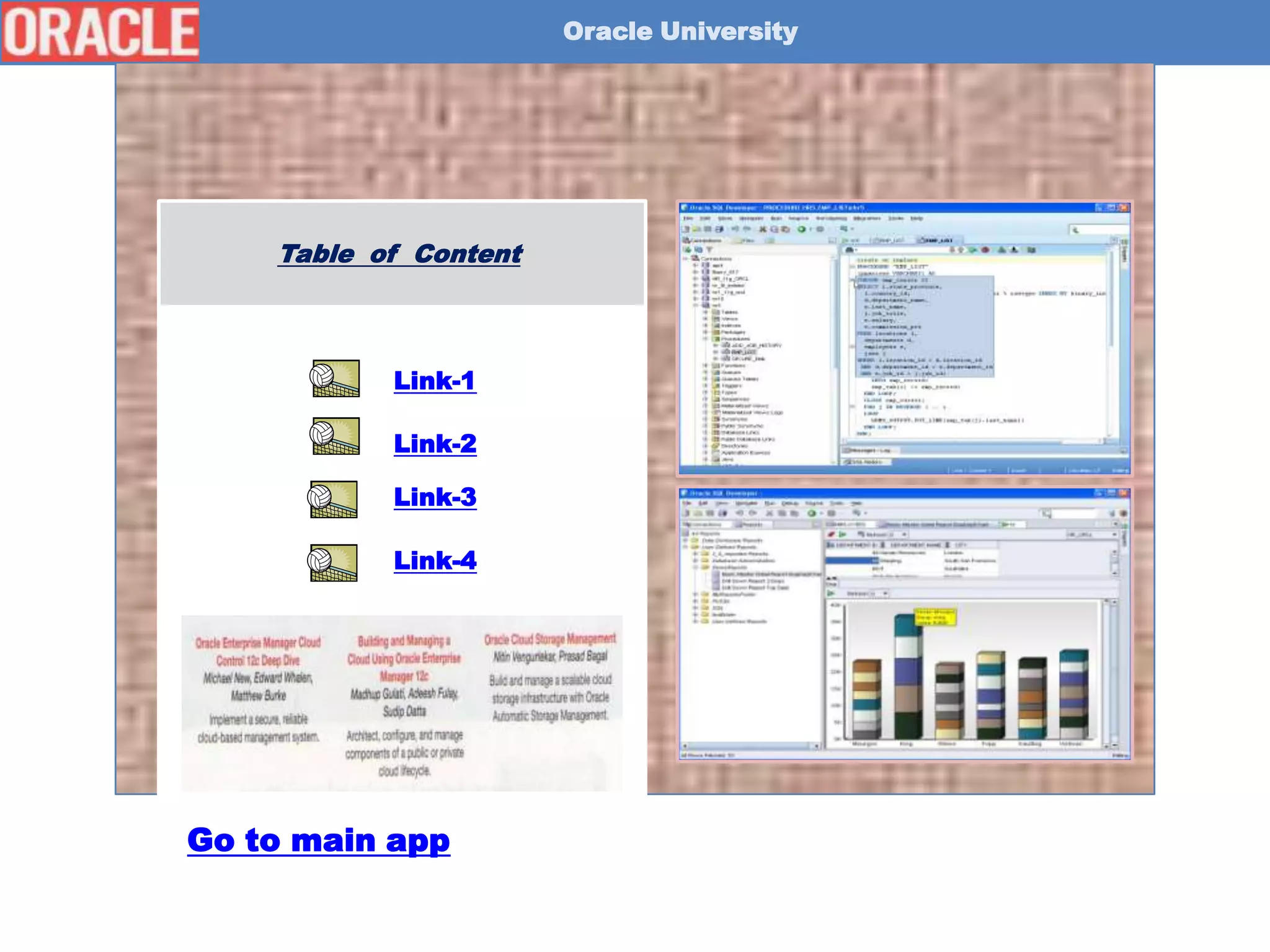 Oracle E-Lesson App | PPT