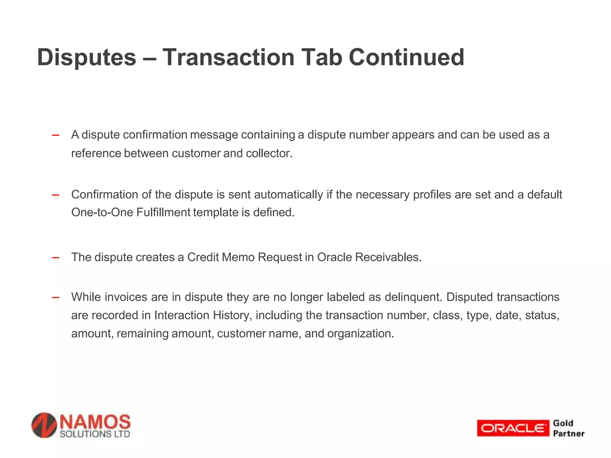 oracle ebs-r12-advanced-collections-ppt.pptx | Credit Cards | Personal Debt
