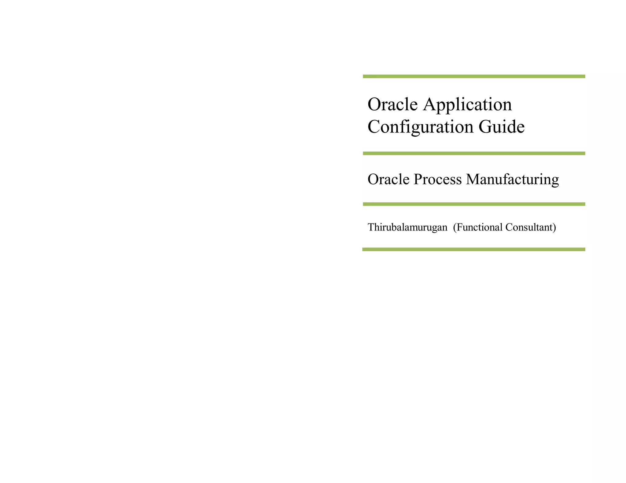 Oracle ebs opm refernce guide for gulf oil | PDF