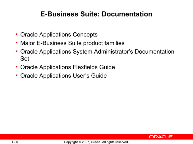 Oracle ebs overview 1 | PPT
