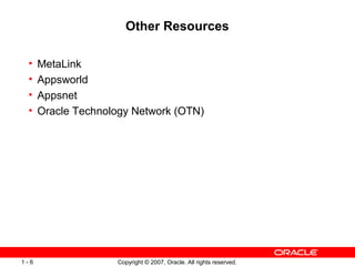 Oracle ebs overview 1 | PPT