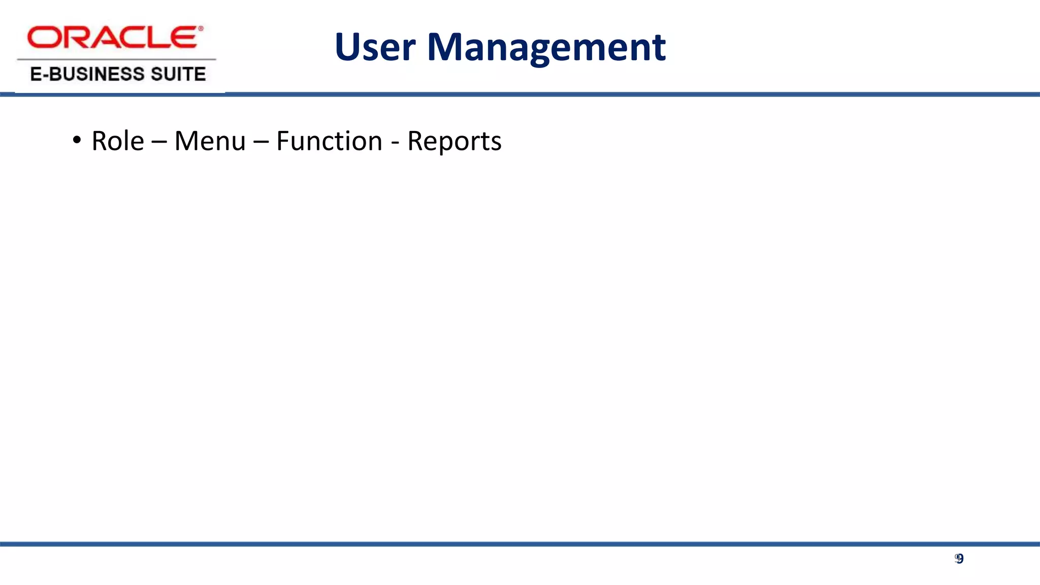 Oracle eBS Overview.pptx | Computer Software and Applications | Computing