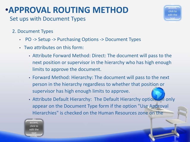 Oracle EBS Purchasing Requisition Approval 101 | PPTX | Business ...