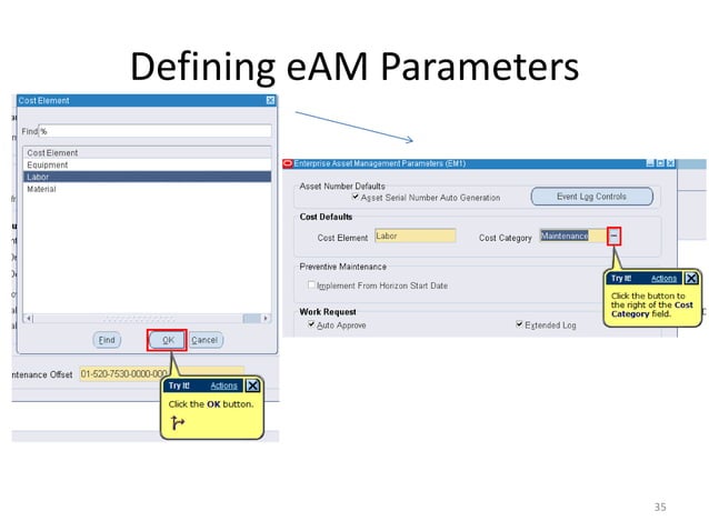 Oracle ebs r12 eam module-upk | PPTX | Business | Business and Finance