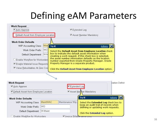 Oracle ebs r12 eam module-upk | PPTX | Business | Business and Finance