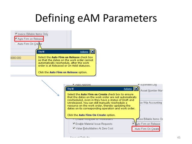 Oracle ebs r12 eam module-upk | PPTX | Business | Business and Finance