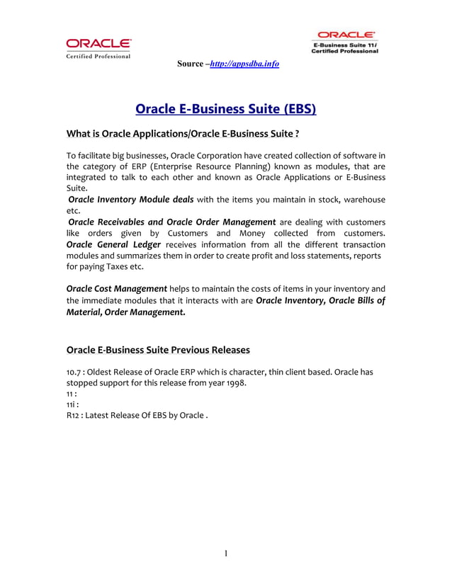 Oracle ebs r12_architecture | PDF