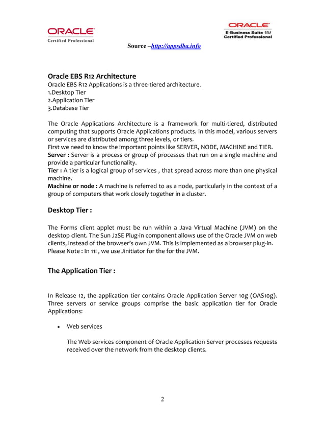Oracle ebs r12_architecture | PDF